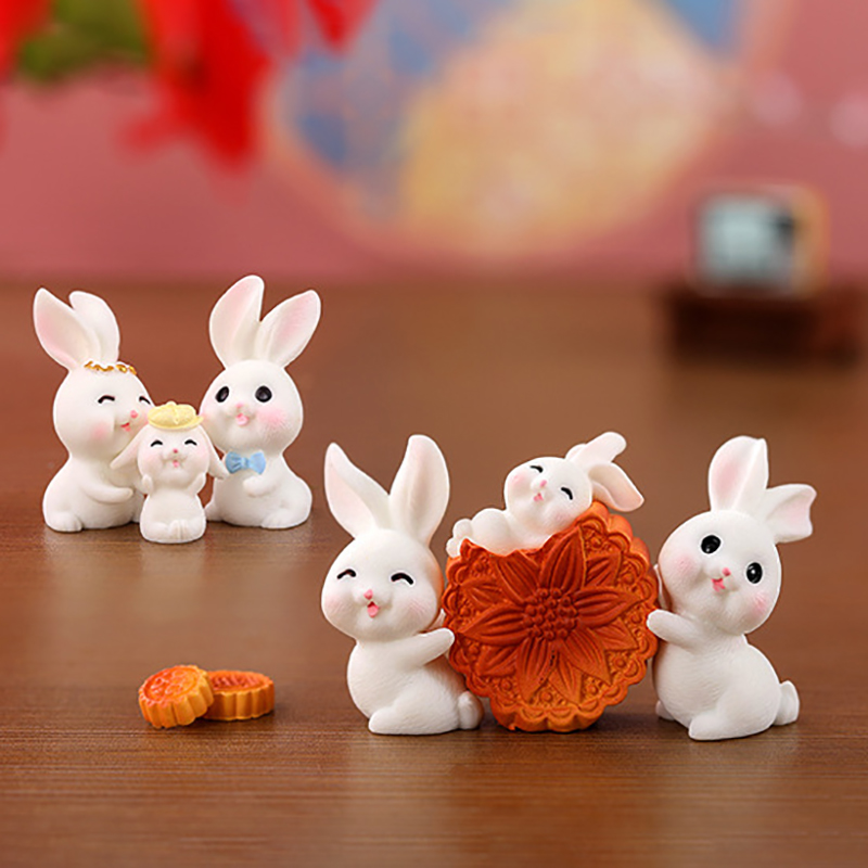 SWEET Miniature Chinese New Year Rabbit Zodiac Micro Landscape ...