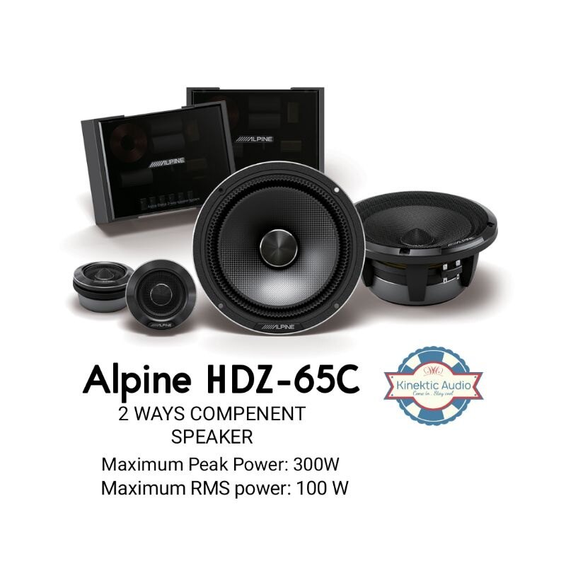 Alpine HDZ-65C - 2 WAYS COMPENENT SPEAKER | Lazada