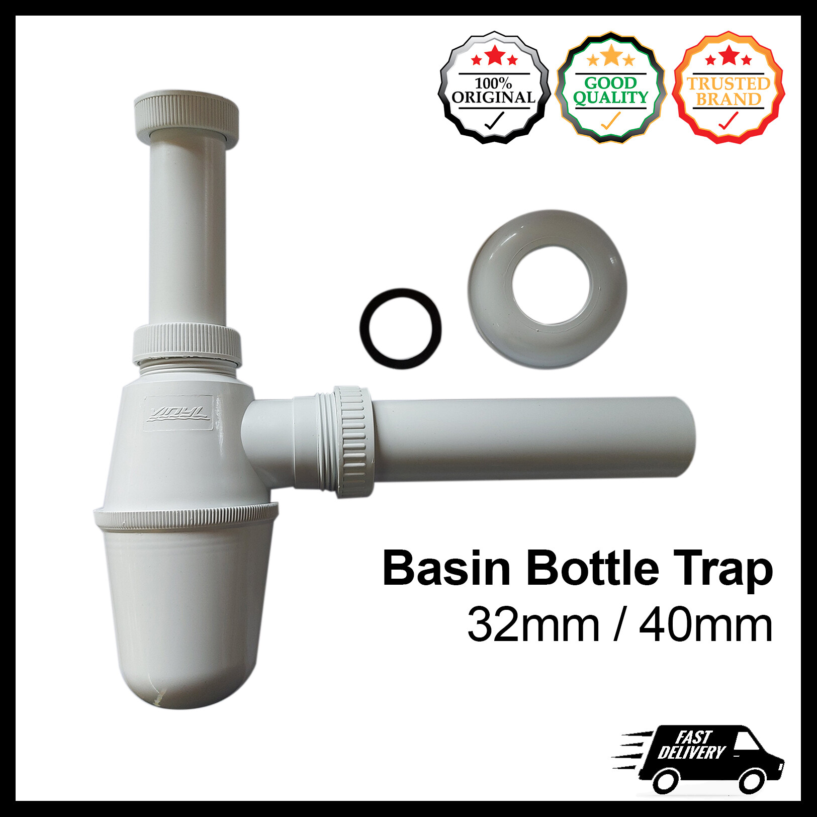 Vinyl Kitchen sink or Toilet Basin Bottle Trap 32mm / 40mm | Lazada