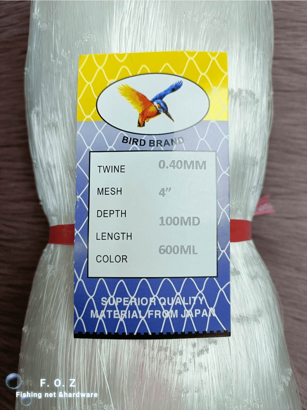 F.O.Z 】0.40mm x 4" (102mm) x 70MD & 100MD Jaring Ikan | Pukat Tangsi ...