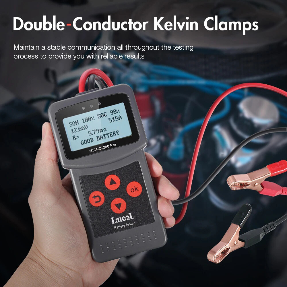 LANSL เครื่องทดสอบแบตเตอรี่รถยนต์ MICRO-200 PROเครื่องวิเคราะห์ระบบ ...