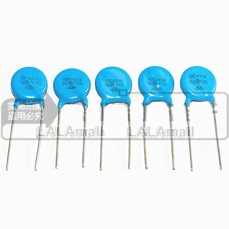 10ชิ้น Varistor 10D101K 10D121K 10D151K 10D181K 10D201K 10D221K 10D241K ...