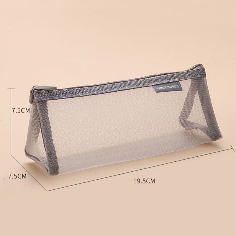 Three-dimensional Triangle Mesh Pencil Cases Student Large-capacity ...