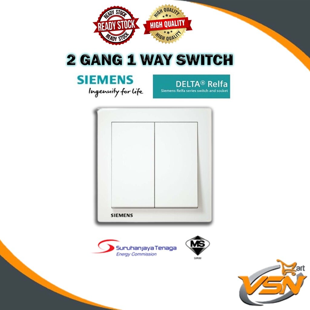 [SIRIM] SIEMENS DELTA® Relfa Series Switches & Sockets White Suis Rumah ...