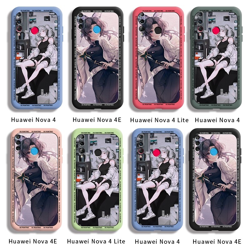 เคสสำหรับ Huawei Nova 4 Nova 4E Nova 4 Lite,เคสนิ่มบางกันกระแทกพร้อมการ์ตูนญี่ปุ่นฝาครอบด้านหลัง ...