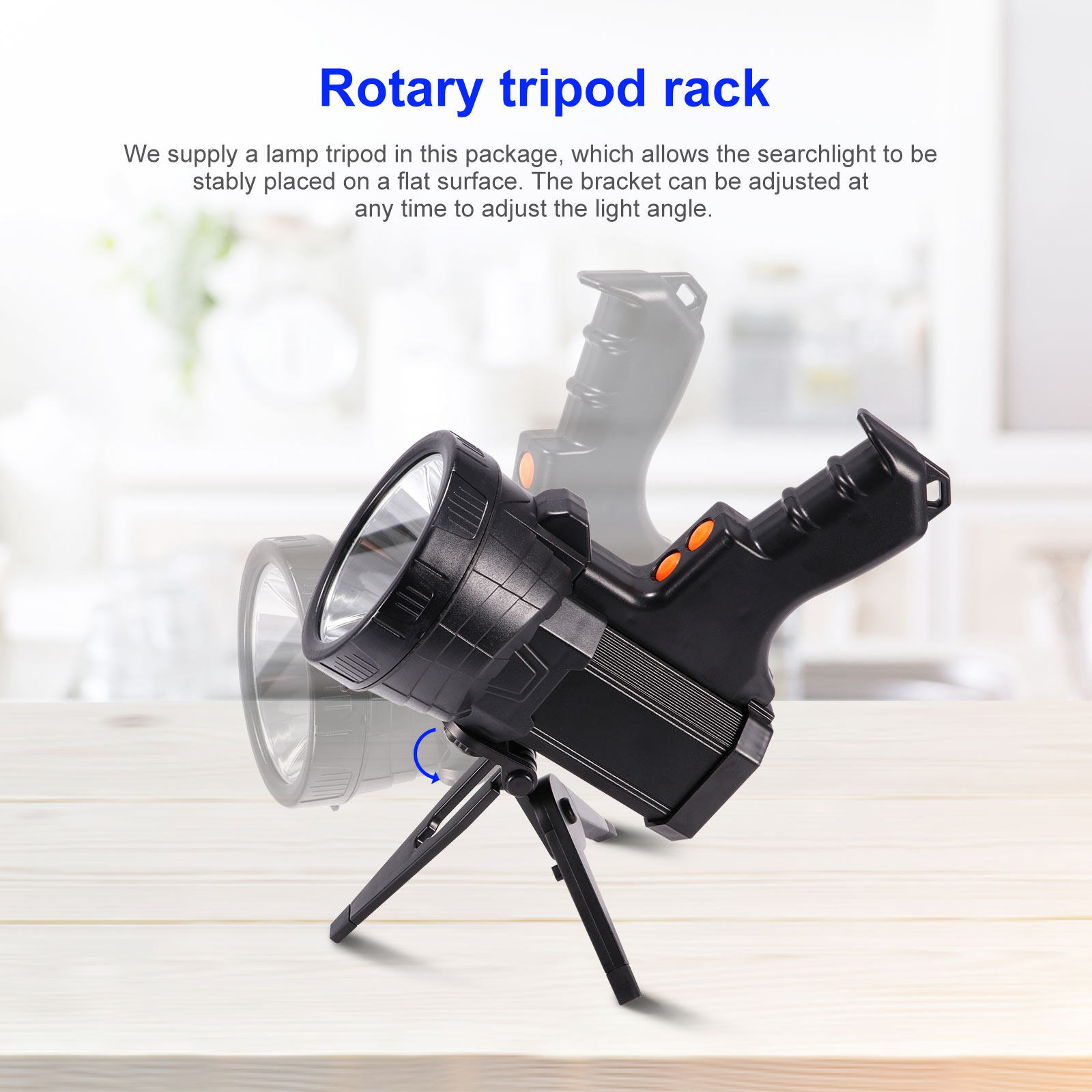 【NEW】Portable LED Outdoor Electric Search Lamp Handheld Spotlight ...