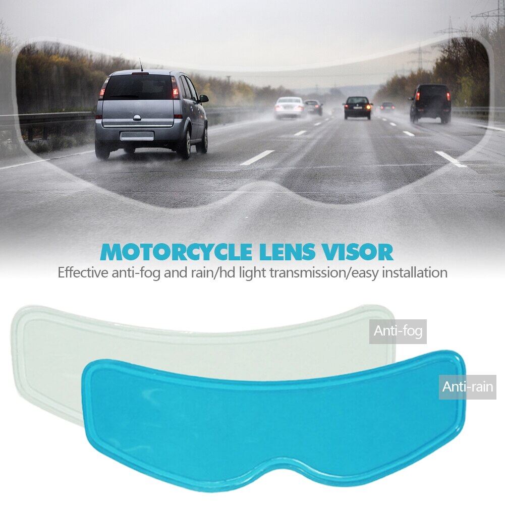 Universal Motorcycle Helmet Waterproof Lens Film Rain Helmet Lens ...