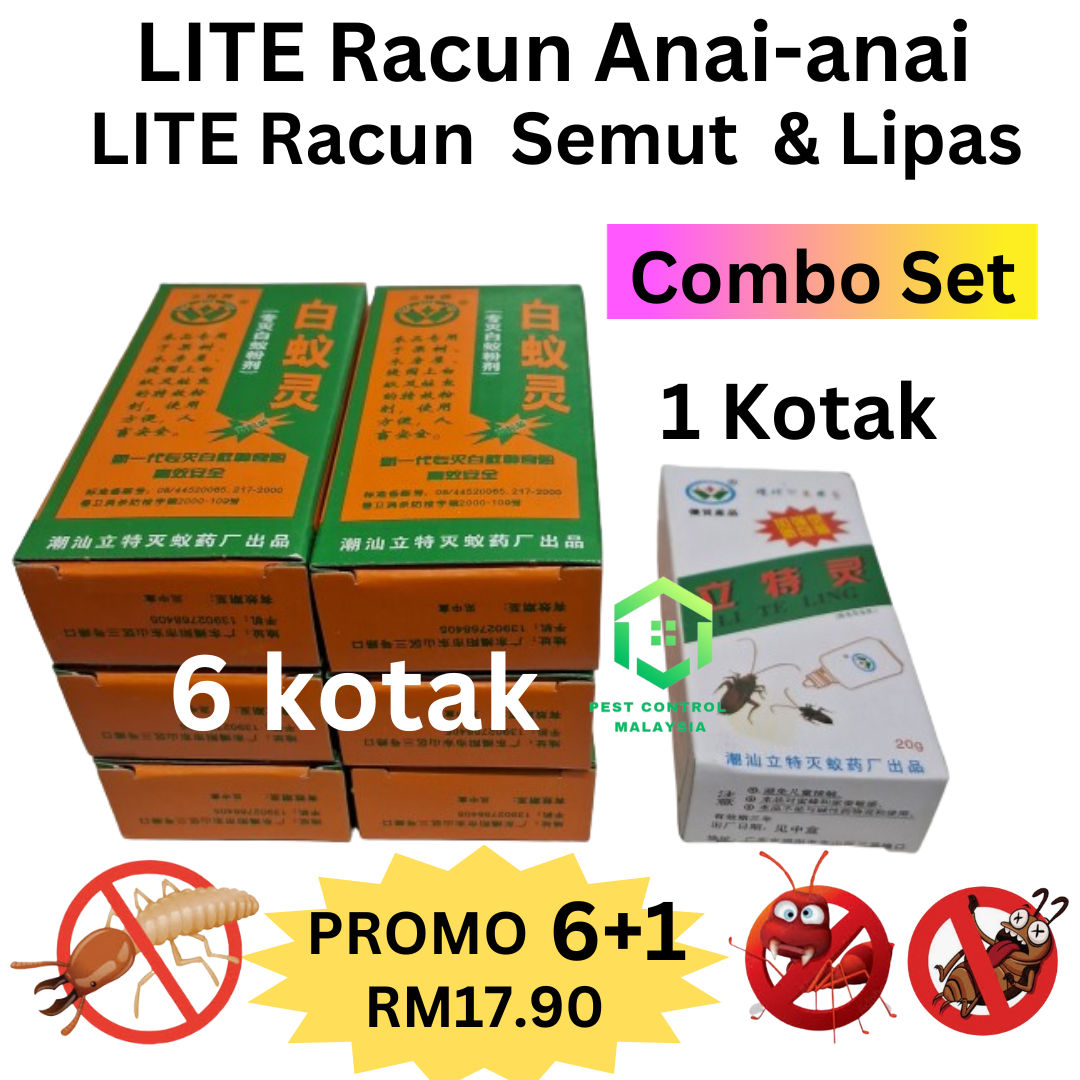 LITE Termite Killer 25G x 6 Botol / Racun Anai-anai / Ant Killer 20G x1 / Cockroach Killer ...