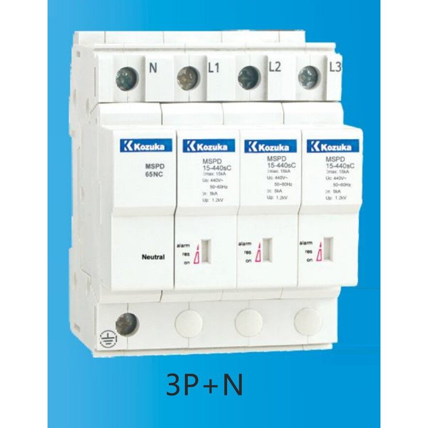 KOZUKA 1P+N & 3P+N 15KA, 40KA, 65KA MSPD SERIES SURGE PROTECTIVE DEVICE ...