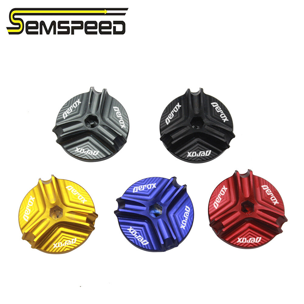 SEMSPEED Motorcycle Engine Oil Plug Filler Cap Cover Bolts For Yamaha ...