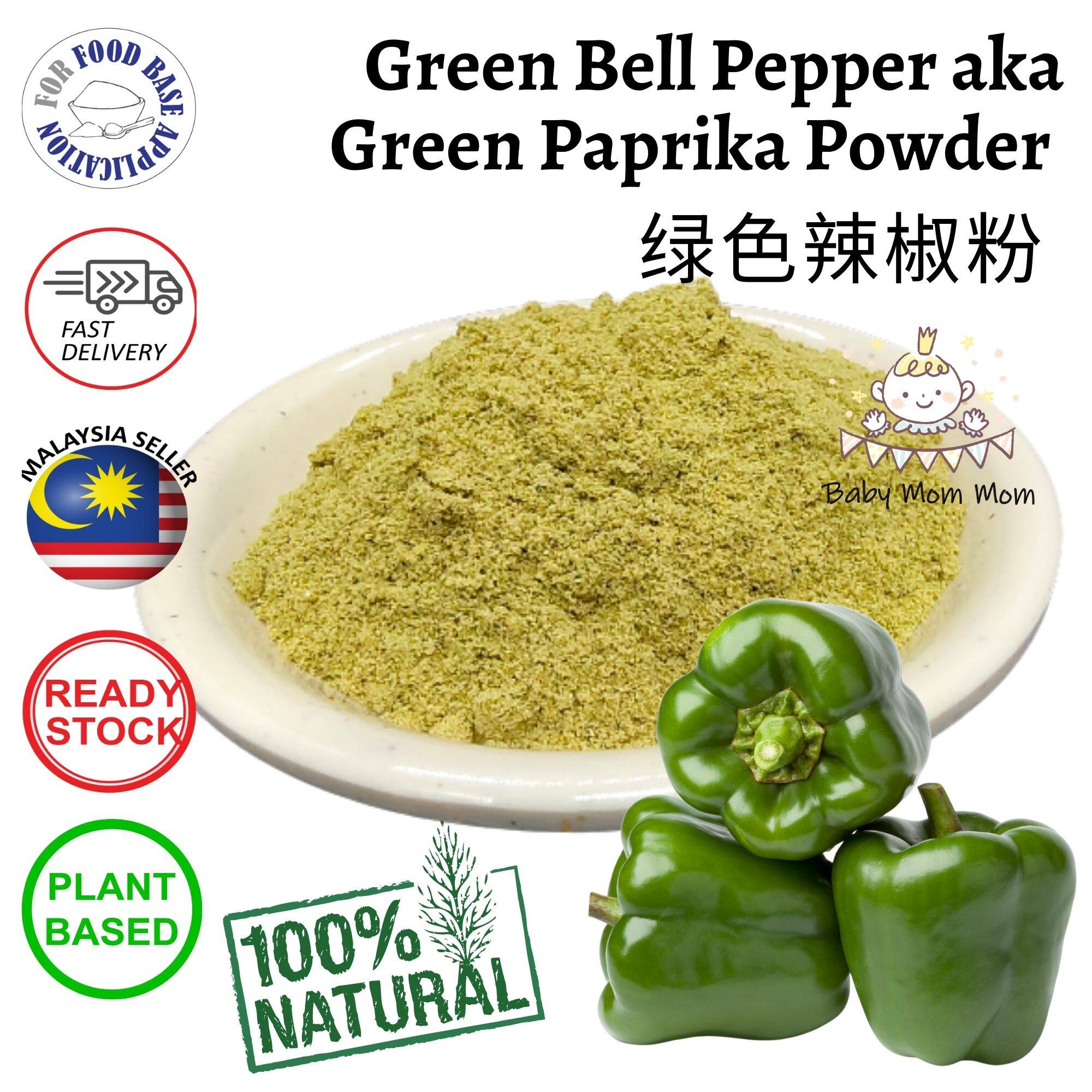 Green Bell Pepper Powder | Green Paprika Powder - Serbuk Paprika ...