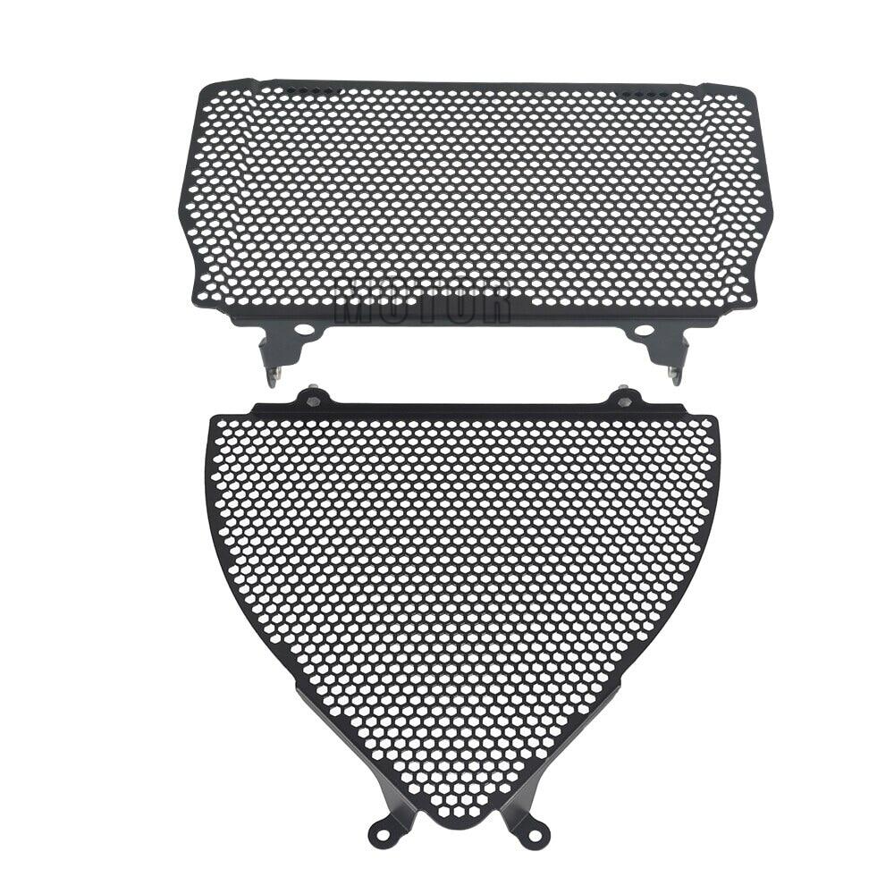 YZF-R3รถจักรยานยนต์ CNC หม้อน้ำ Guard Grille Cover Cooler Protector ...