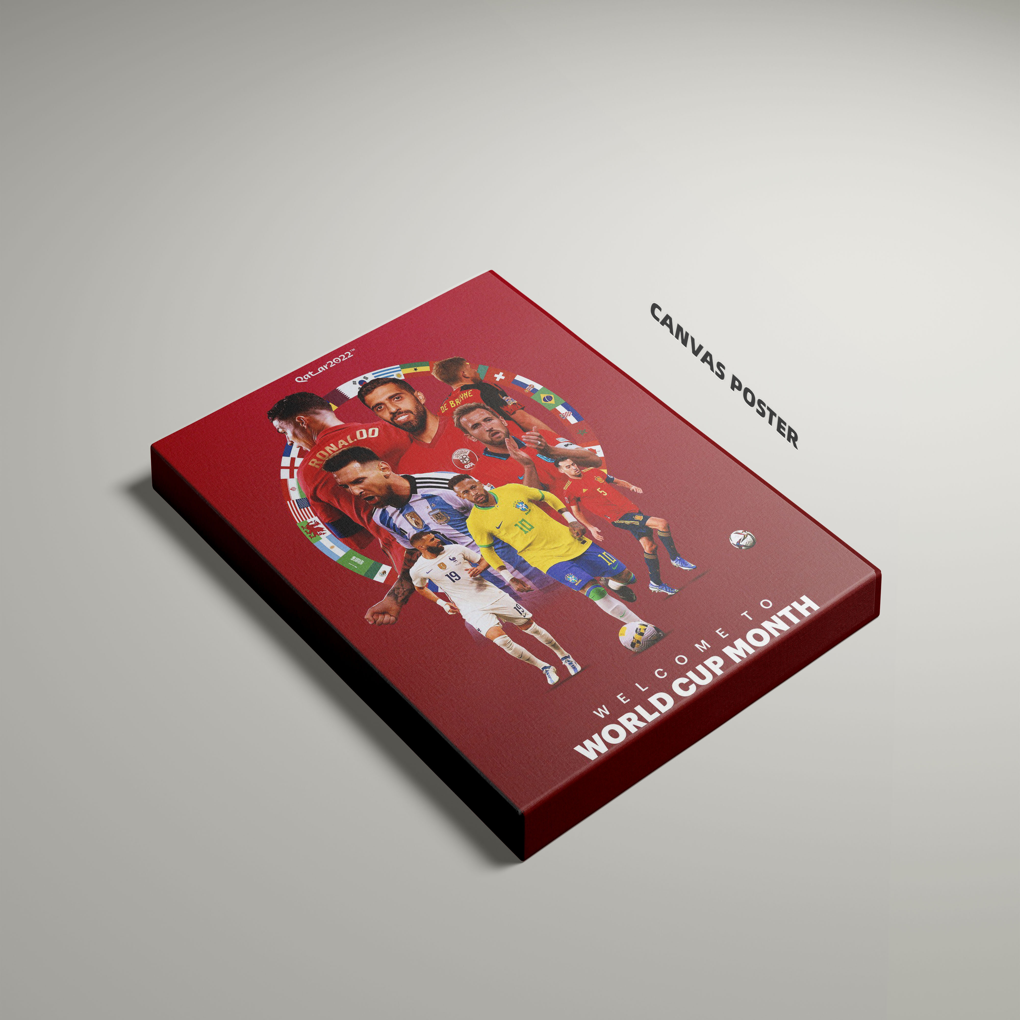 Qatar World Cup poster Qatar World Cup wall art with frame Qatar World ...