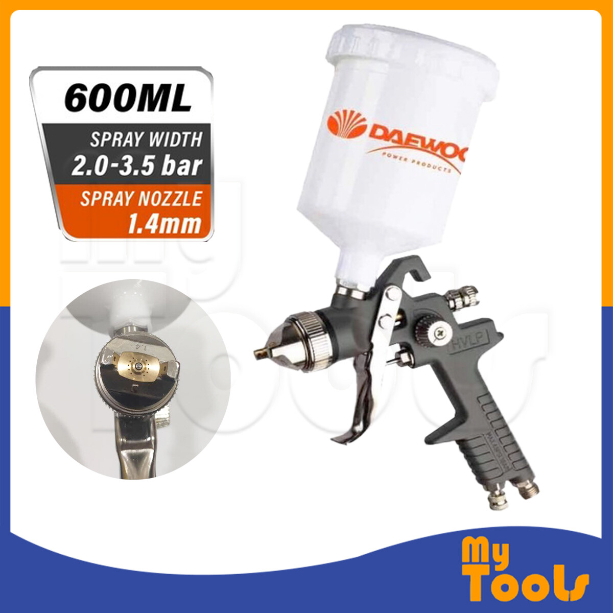 DAEWOO Spray Gun | DASP600L & DASP700L | 600ml & 750ml | Paint Sprayer ...