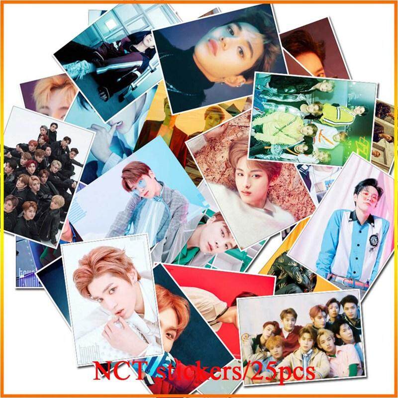 Bbty 25 ชิ้น/เซ็ตแฟชั่น kpop ดาว NCT สติ๊กเกอร์กระเป๋าเดินทางโน๊ตบุ๊ค ...