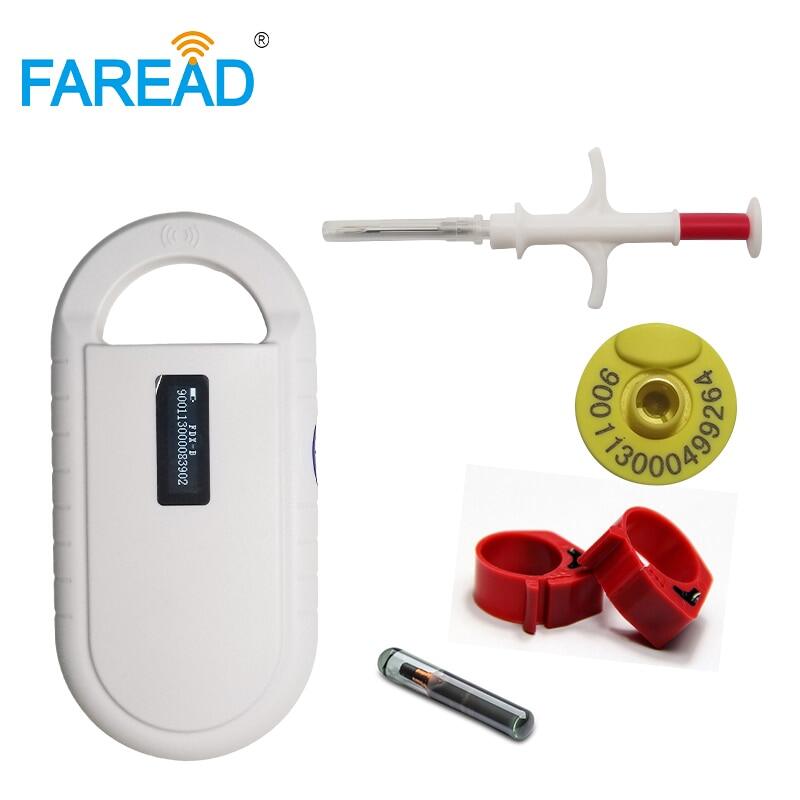 BT ISO11784 FDX-B ID สัตว์เลี้ยงสัตว์ชิป USB RFID Handheld Microchip ...