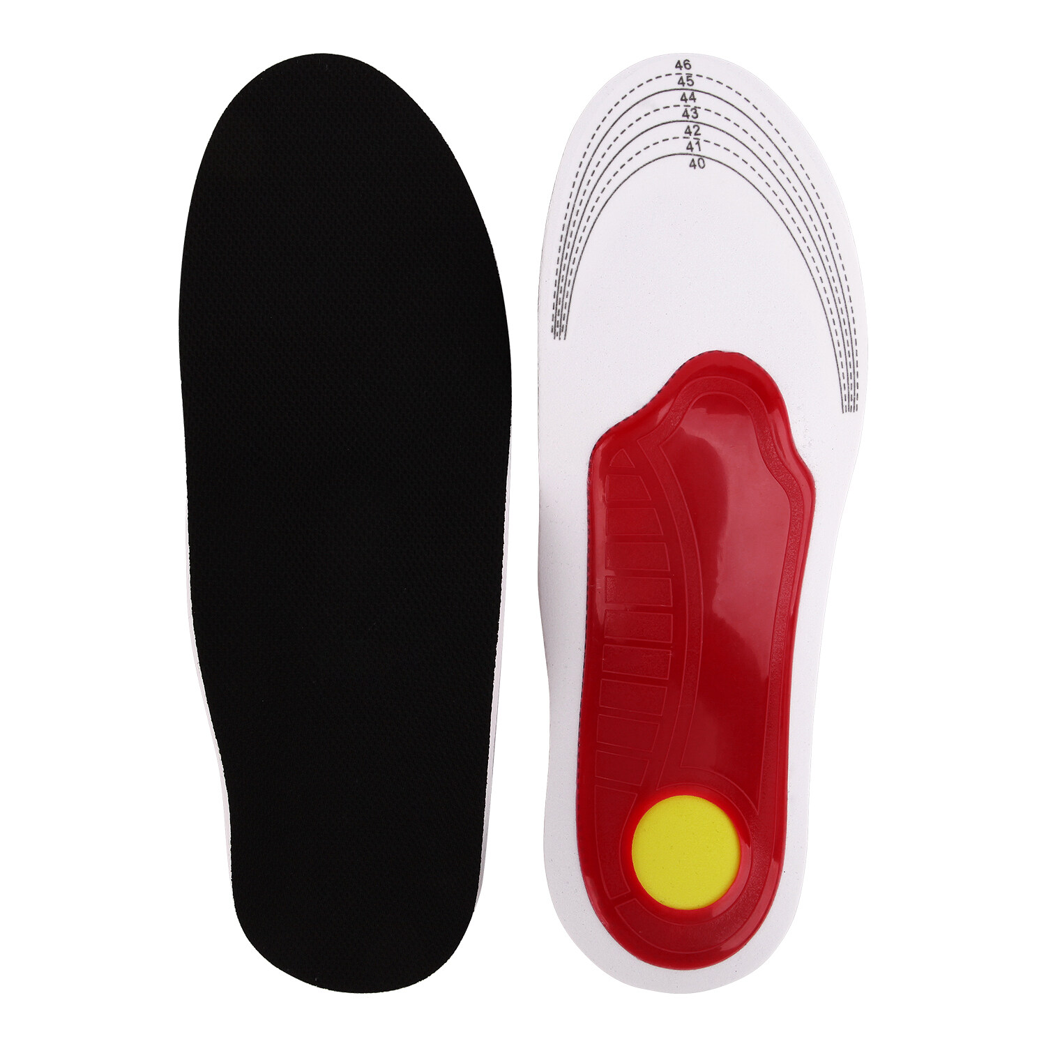 High Arch Insole Support Cushion Shoe Orthotic Insoles for Flat Foot ...