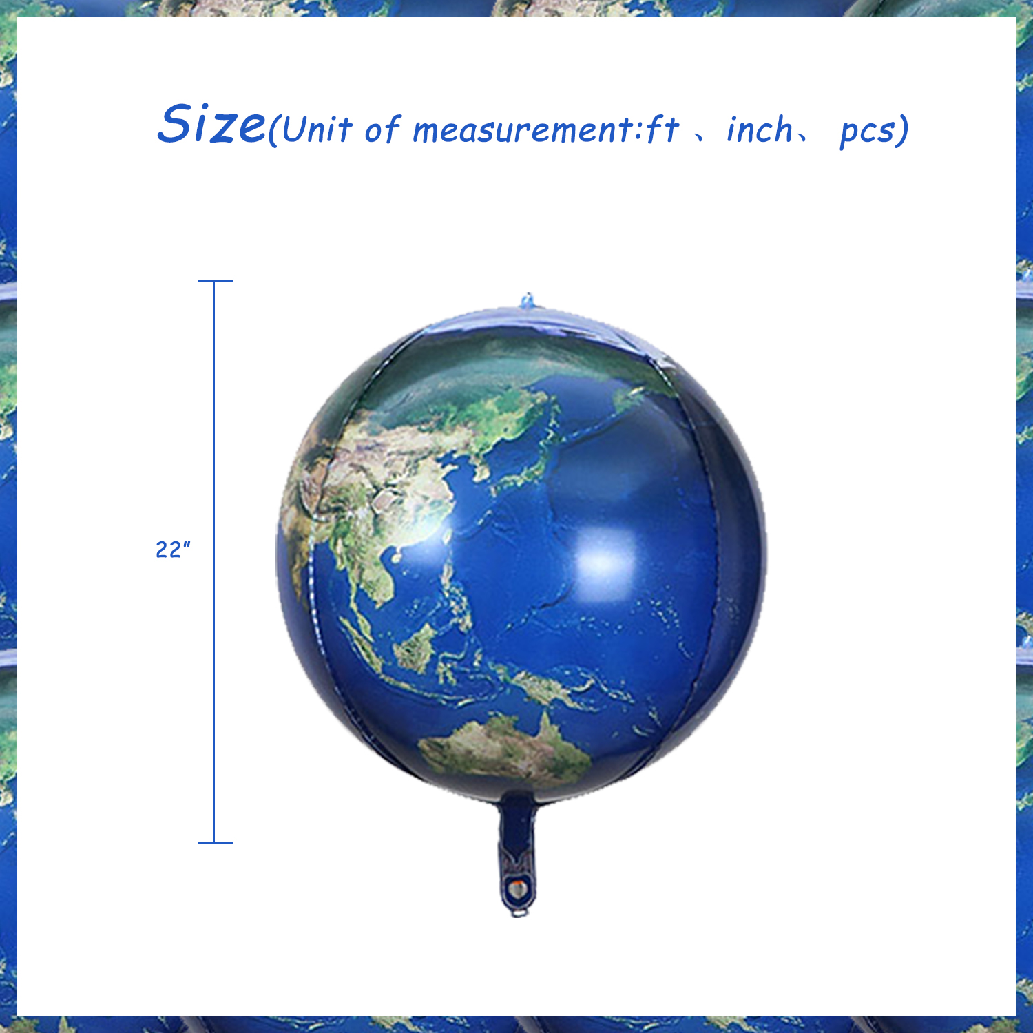 Airplane Birthday Party Decorations 22 Inch World Globe Balloons 6-Pack ...
