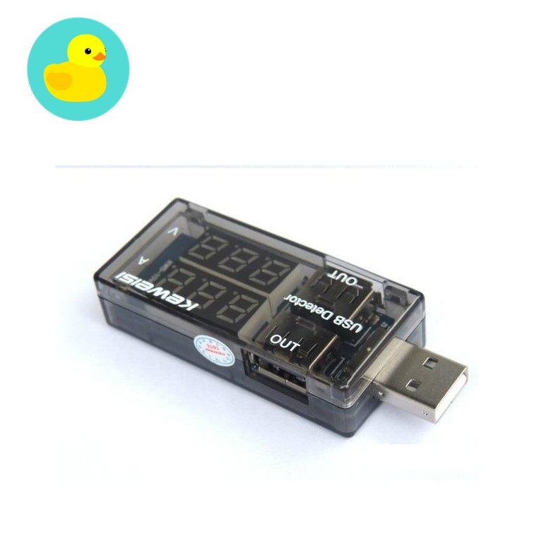 Keweisi USB Charging Voltage and Current Dual Display Meter Tester | Lazada