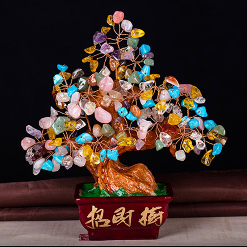 Blossom Gao Crystal Money Tree Lucky Tree Lucky Tree Desk Wine Cabinet ...