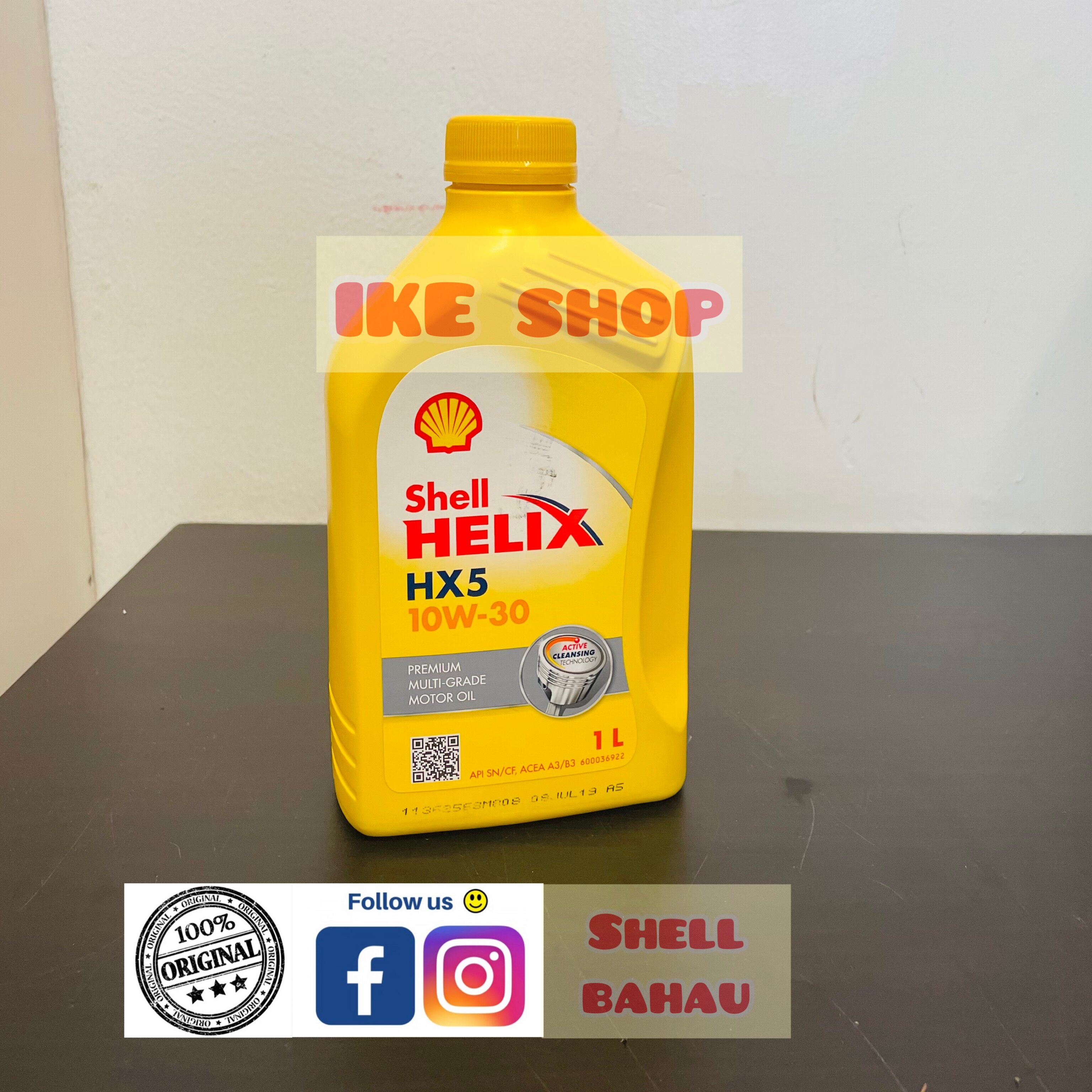 Shell Helix HX5 10W30 (1L) - Mineral, Minyak Hitam Kereta/Lubricant oil ...