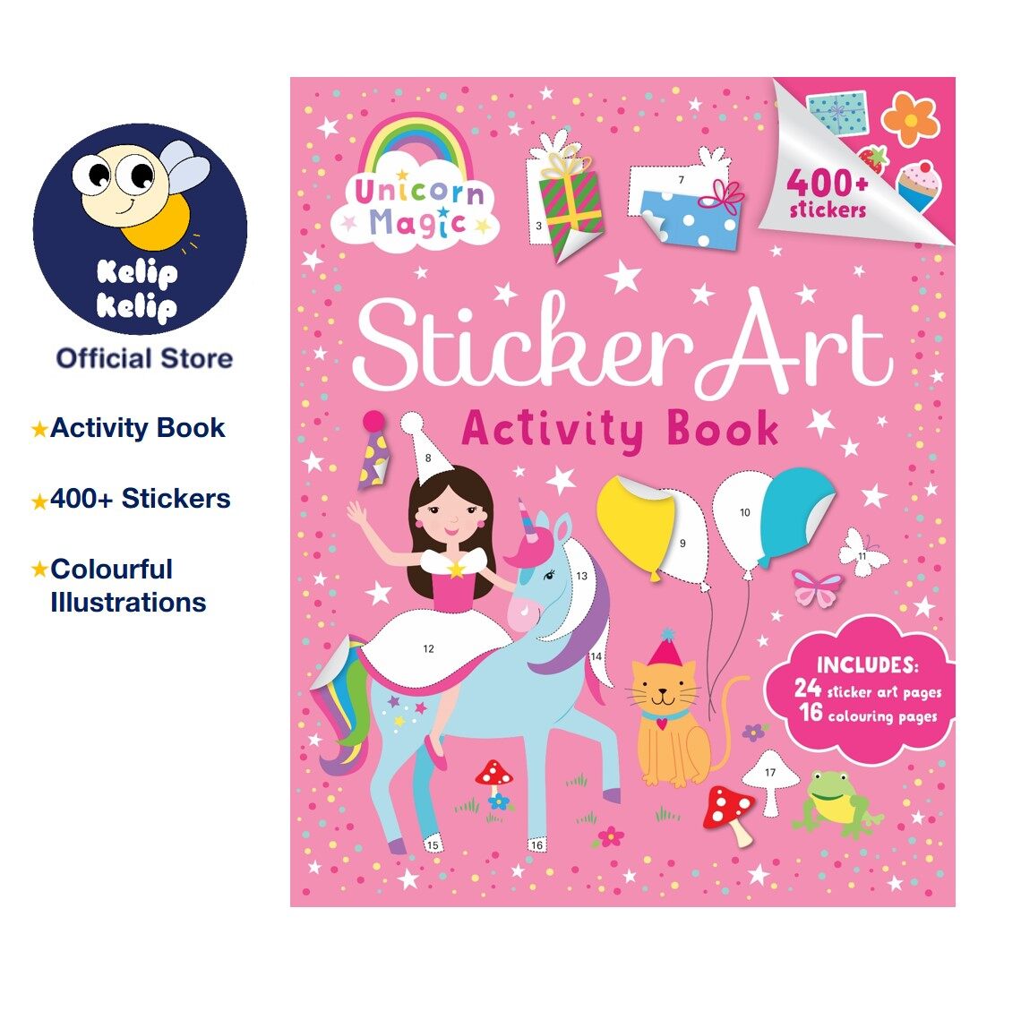 Unicorn Magic Sticker Art Book For Kids with 400+ Stickers | Lazada