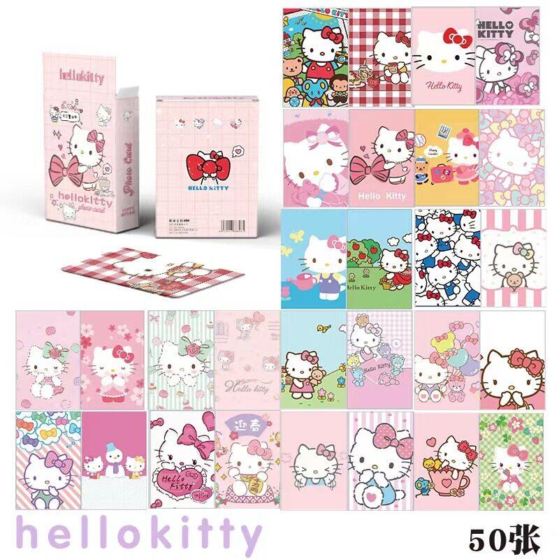 50 Pcs Saniro Kuromi Melody Kitty Cat Mini Card Album Cute Peripheral ...
