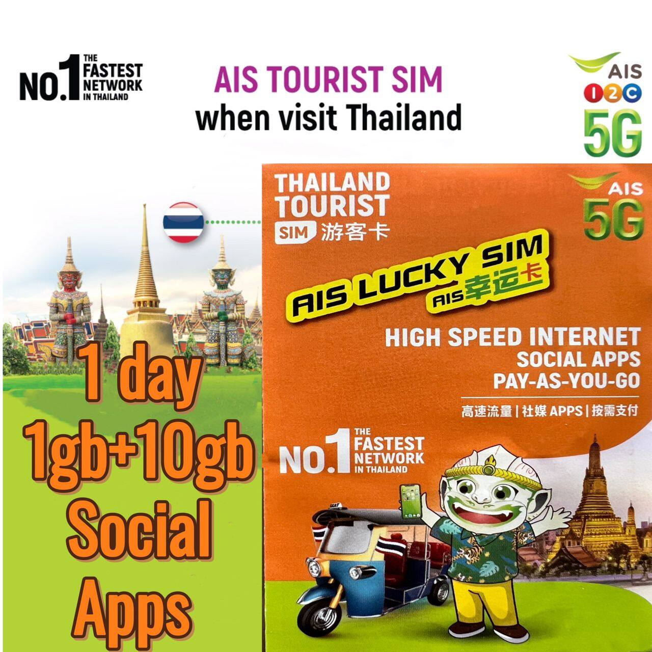 Thailand AIS/DTAC/TRUE MOVE 7 days Unlimited Data Travel Sim Card | Lazada