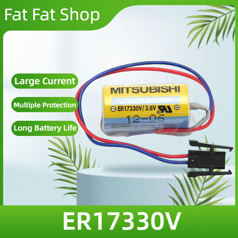 Mitsubishi ER17330V 3.6V A6BAT MR-BAT PLC industrial control servo drive lithium battery | Lazada PH