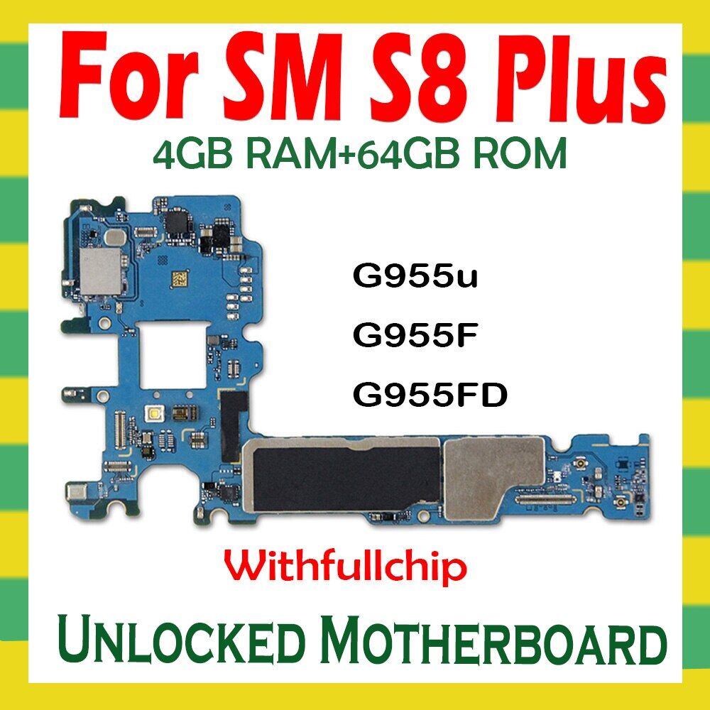 เมนบอร์ดดั้งเดิมเหมาะสำหรับ Samsung Galaxy S8 Plus G955F เมนบอร์ด G955U ...