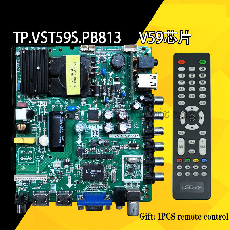 1PCS/LOT TP.VST59S.PB813 LCD TV motherboard with remote control | Lazada PH