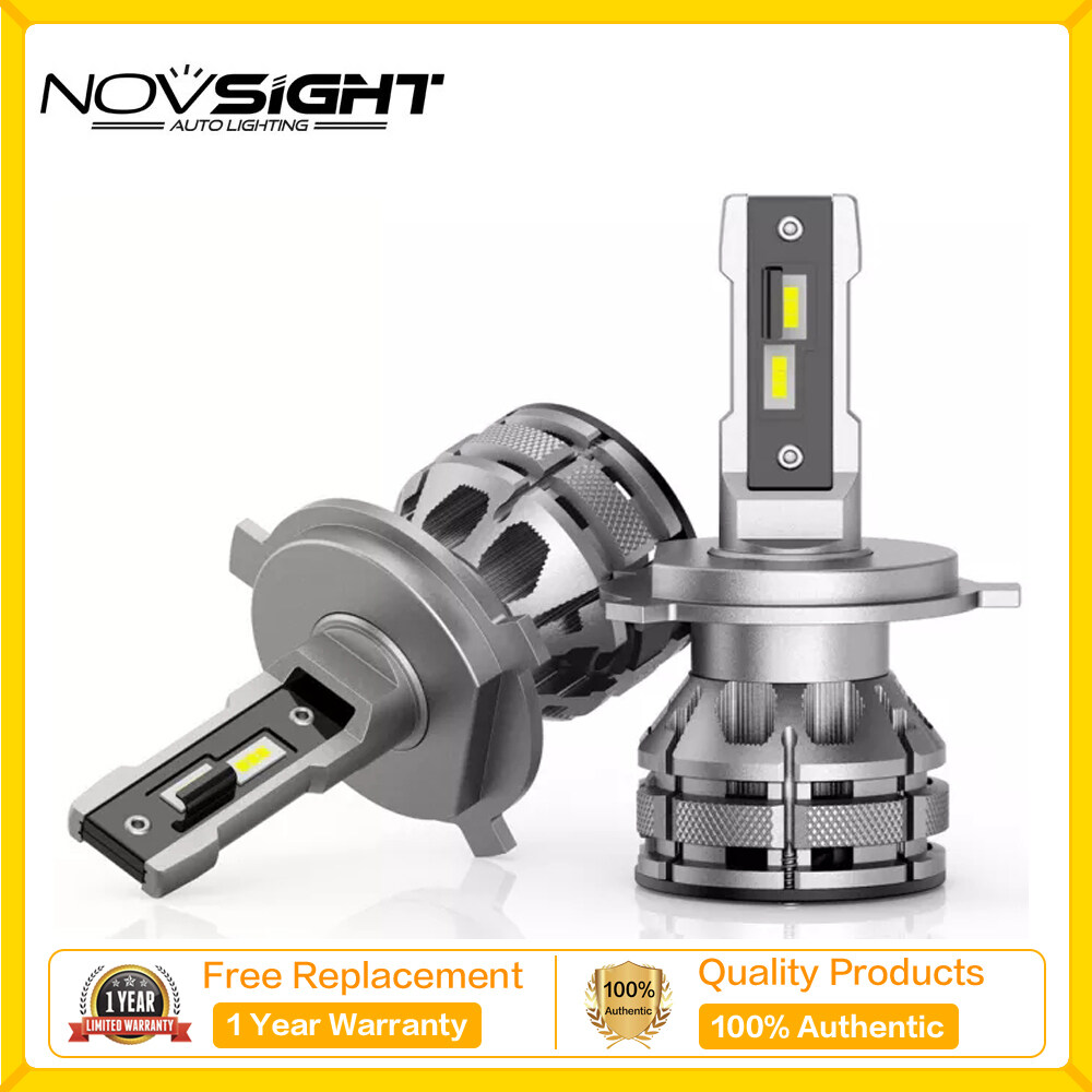 New Novsight N68 2 pcs LED ไฟหน้ารถ 60W 15000LM 6500K แสงสีขาว H4 H7 H11 HB39005 HB49006 ปลั๊ก ...