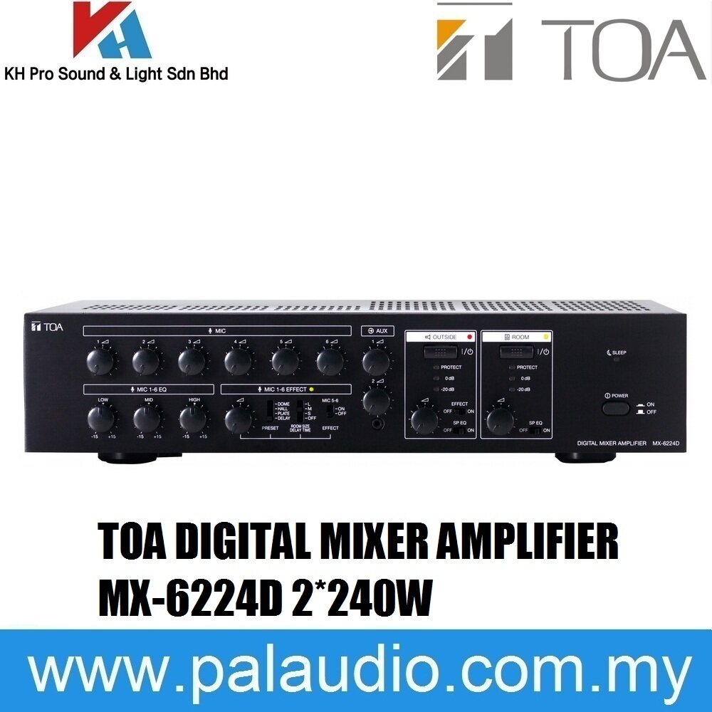 TOA DIGITAL MIXER AMPLIFIER MX-6224D 2*240W | Lazada