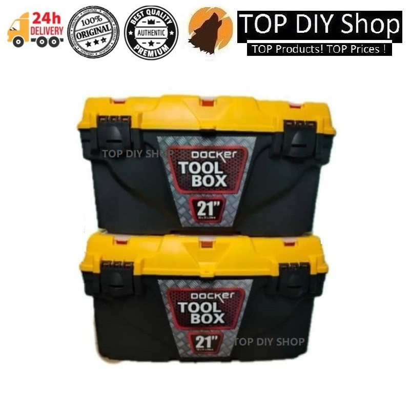 15 18 21 Docker Tool Box Extra Duty Light Weight Tool Storage Box Tools 8813