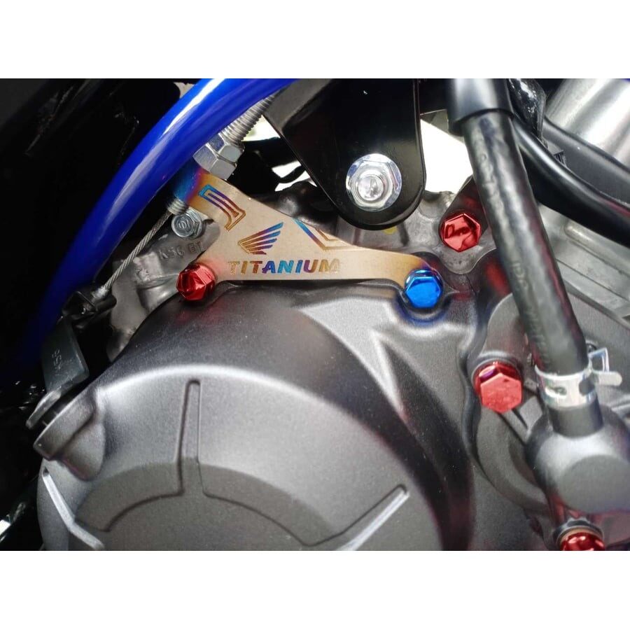 Honda RSX rsx150 Rs150 engine casing clutch cable bracket titanium ...