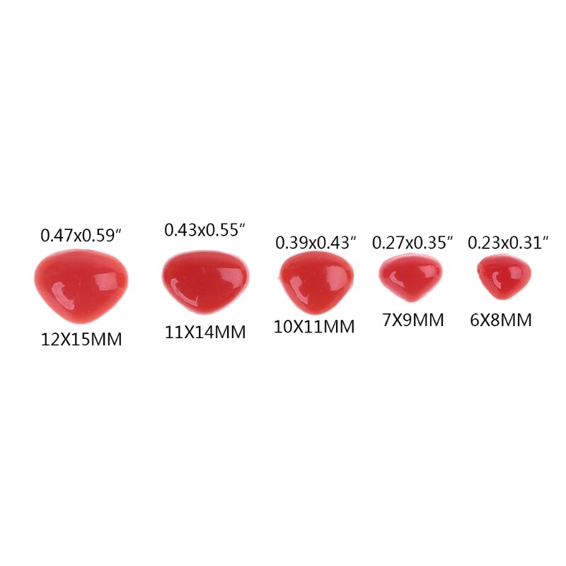 (100pcs) Multiple Sizes Fake Noses Acrylic Doll Handworks and Craft ...