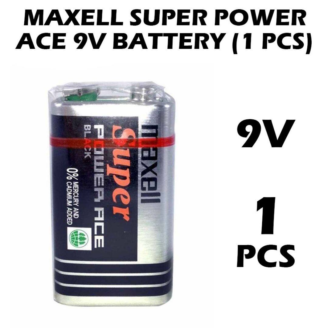 Maxell Super Power Ace 9v Battery (1 Pcs) - 100% Original | Lazada