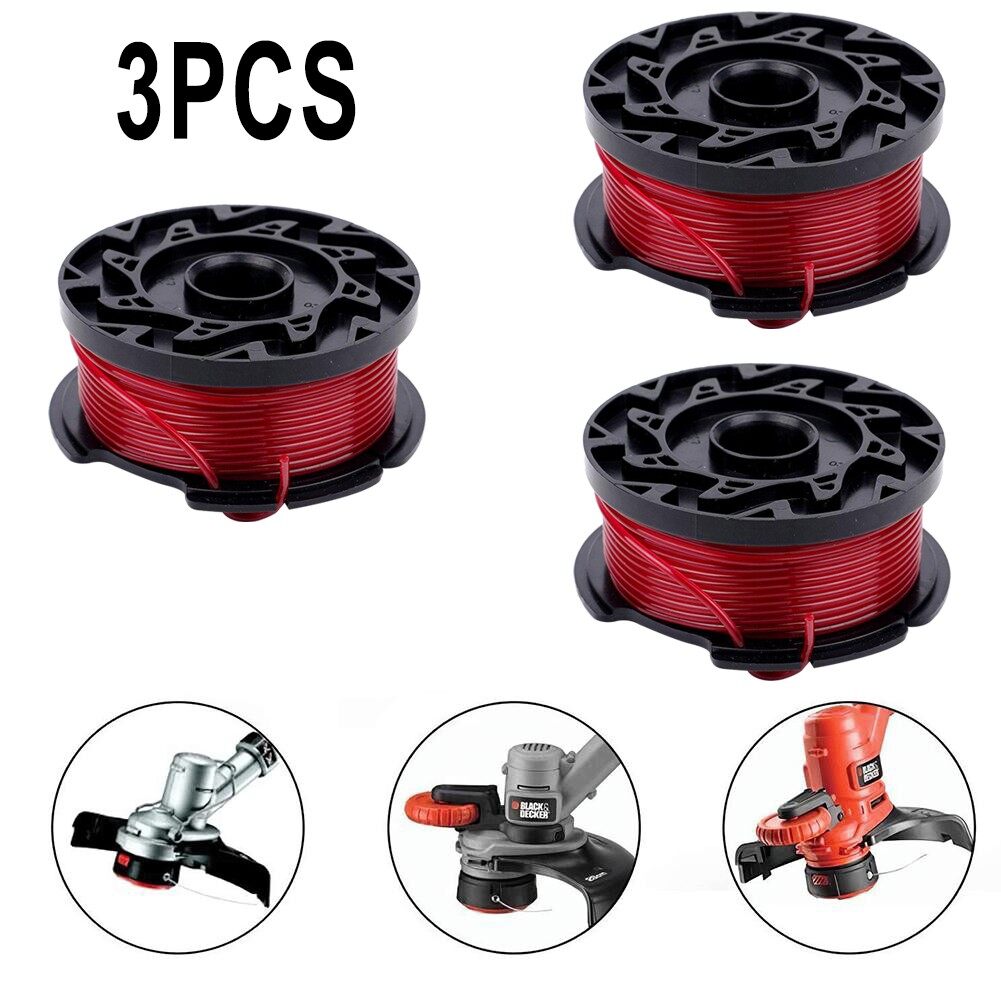 3Pcs Black Decker Strimmer Spool & Line A6481สำหรับ Reflex Strimmer ...