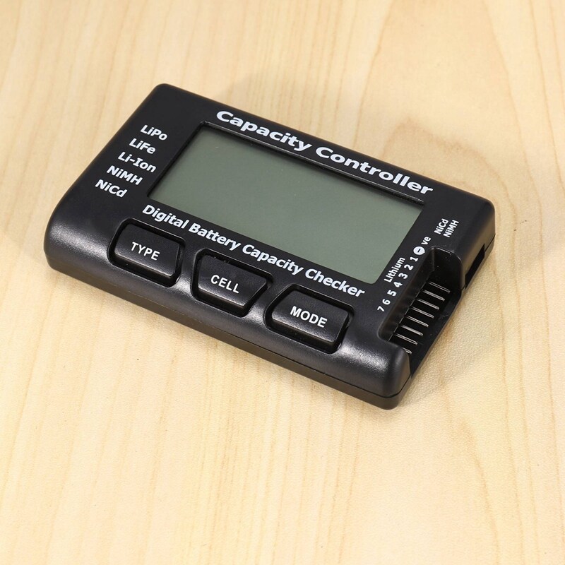 2.1" RC Cell Meter-7 Digital Battery Capacity Checker/Controller for ...