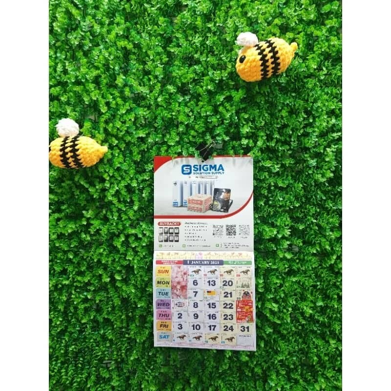 Wall calendar 2025/ Calendar kuda 2025 | Lazada