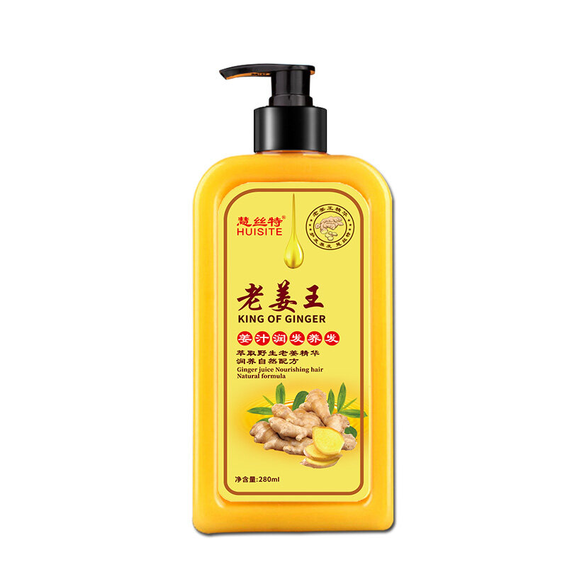 800ML Ginger Shampoo Anti Hair Loss Oil Control Ginger Hair Conditional ...