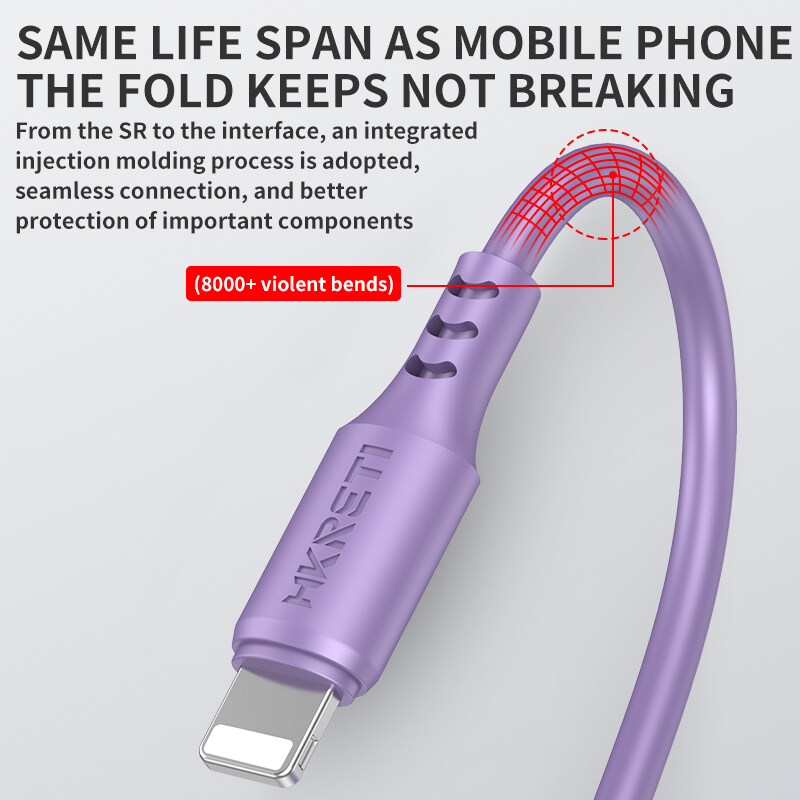 HKRETI genuine brand mobile phone fast charging USB cable, 2.4A ...