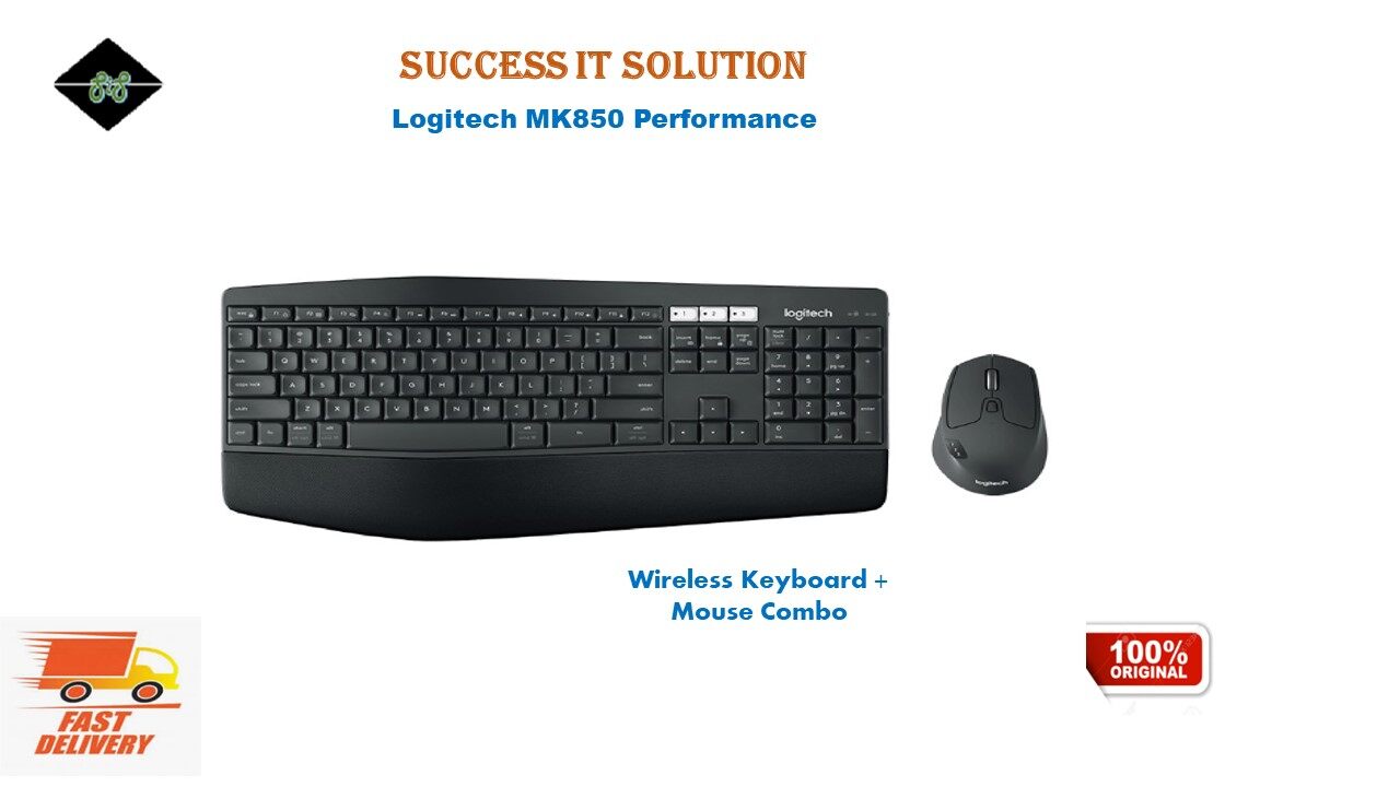 Logitech Mk850 Performance Wireless Keyboard Mouse Combo Lazada
