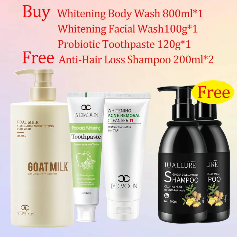LYDIMOON whitening body wash set Goat's Milk Body Wash + Whitening ...