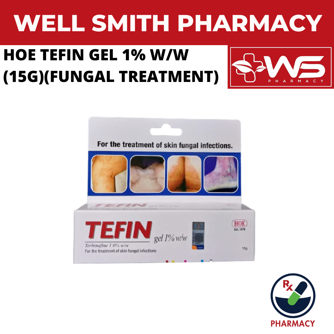 HOE TEFIN GEL 1% W/W (TERBINAFINE)(15G)(FUNGAL TREATMENT) | Lazada