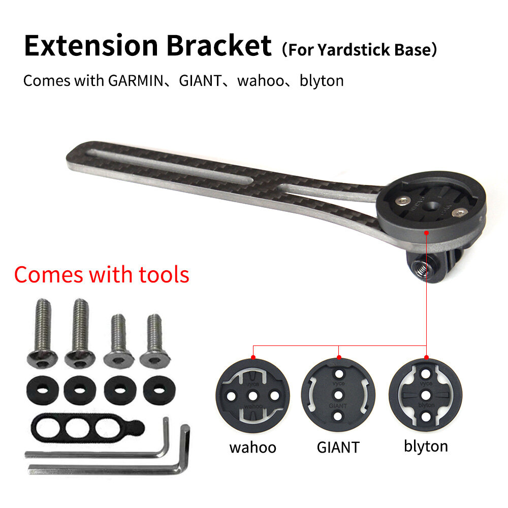THE ONE Carbon fiber Integrated Handlebar Computer Mount for Garmin ...