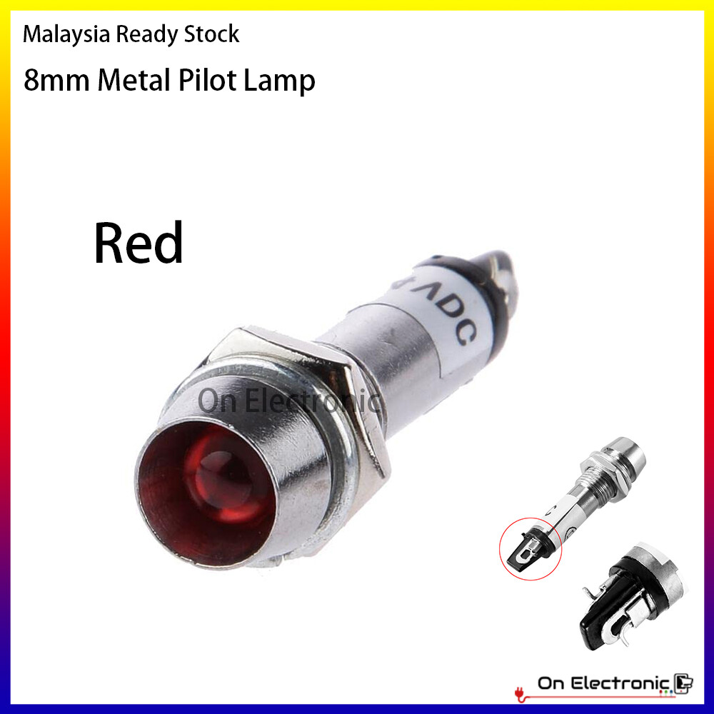 XD8-1 Metal LED metal 8mm Pilot Lamp LED Indicator Metal Indicator ...