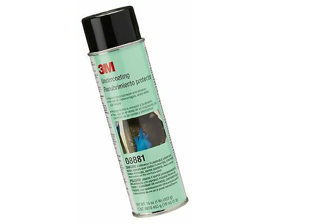 3M Undercoating, 08881, 16 oz Net Wt/453g ANTI RUST ABRASION RESISTANT ...