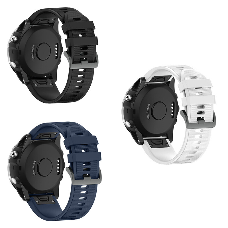 Quick Release Silicone Watch Band Wrist Strap Belt for Garmin Fenix 5X ...