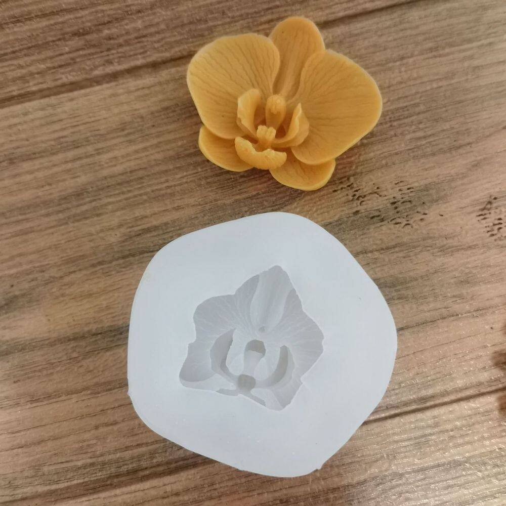 HUYAN 3D กล้วยไม้ผีเสื้อ Fondant สบู่ทำลูกอมช็อคโกแลตตกแต่ง DIY ...